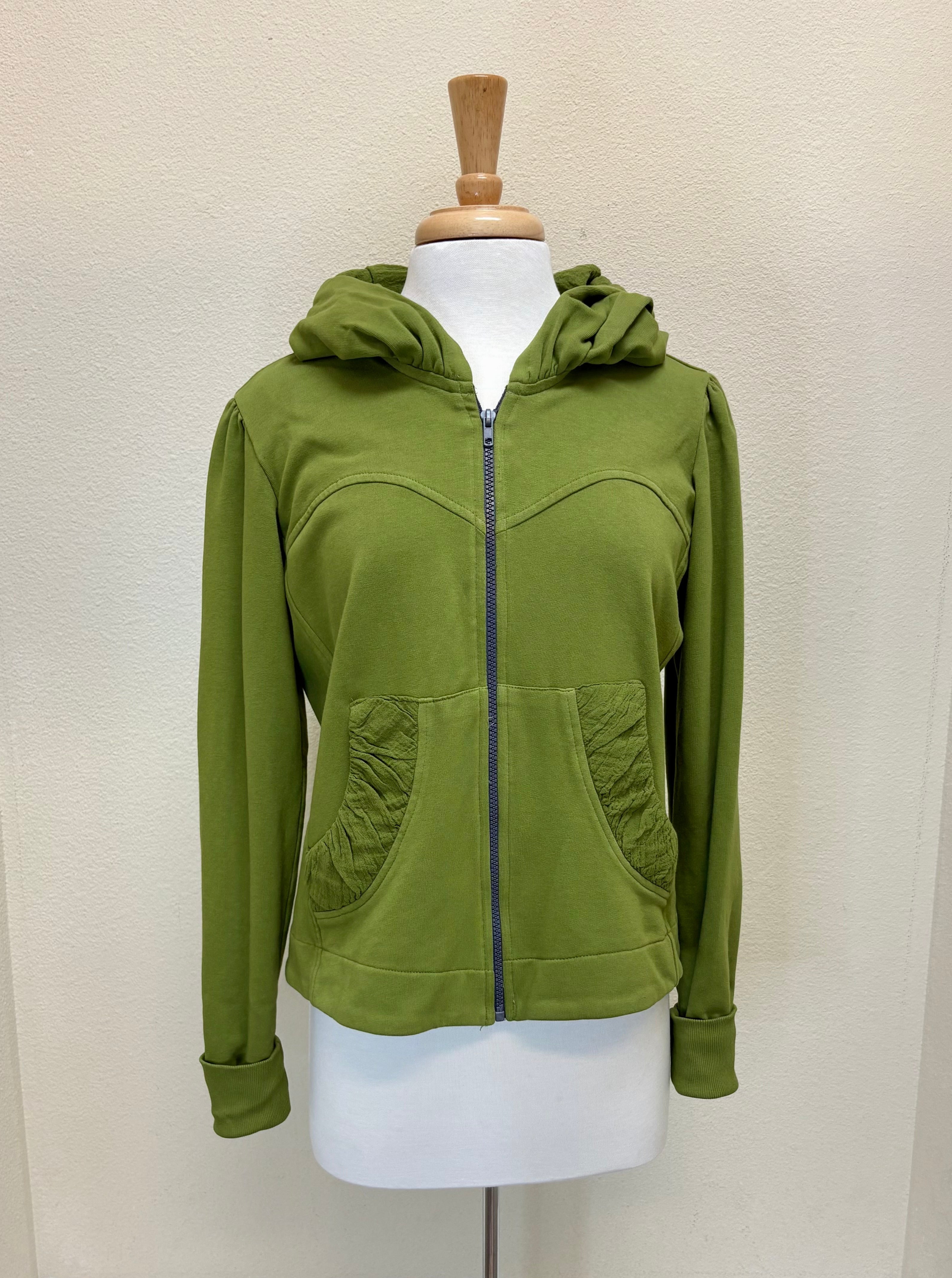 Color Me Cotton CMC Alana Hoodie Jacket - SAGE - SFT-3261 – The Total Look