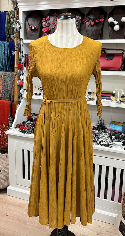 Vanite Couture Dress - 91396 - MUSTARD – The Total Look