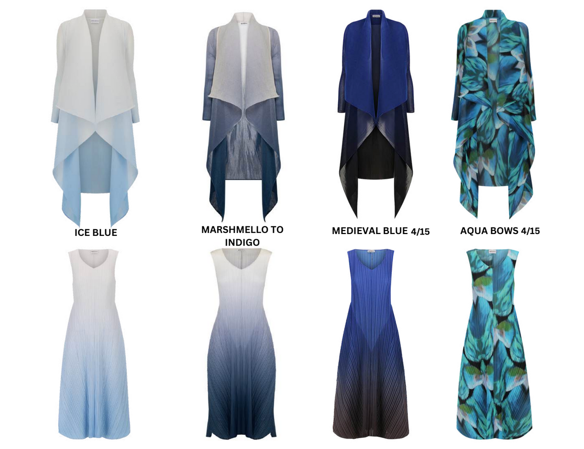 Alquema Long Estrella Dress - BLUE TOPAZ – The Total Look